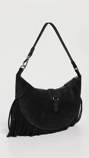 Ralph Lauren Suede Fringe Shoulder Bag