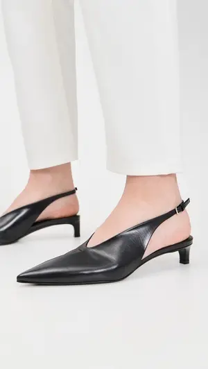 JIL SANDER Slingback Kitten Heel Pumps
