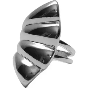 Argento Vivo ARGENTO VIVO Flared Rib Ring Silver