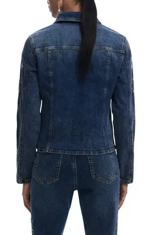Desigual Zip Denim Trucker Jacket