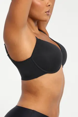 SHAPELLX Front Close Underwired T-shirt Bra - Classic Black