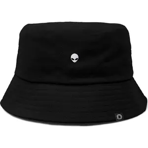 DALIX Embroidered Bucket Hat - Black