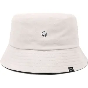 DALIX Alien Cotton Bucket Hat - Parchment White