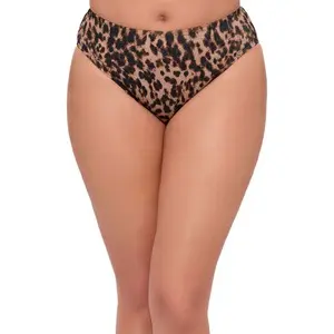 S3 APPAREL Smoothing And Sculpting Mid-rise Bikini Bottoms - Dolce Leopard