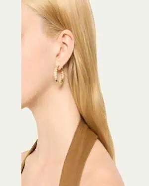 TYPE JEWELRY Leggo Diamond Hoop Earrings