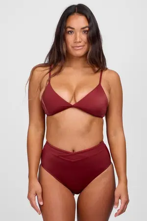 JOLYN Elena Bikini Bottom Garnet