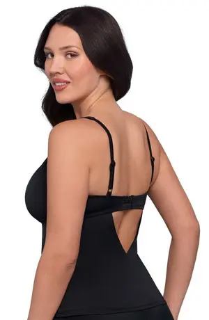 S3 APPAREL U-wire Tankini Swim Top - Onyx Black