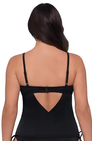 S3 APPAREL U-wire Tankini Swim Top - Onyx Black