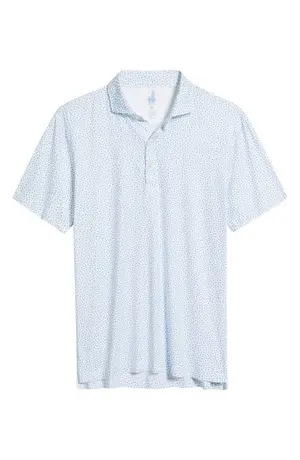 Johnnie-o Plumeria Floral Featherweight Performance Polo - Tide