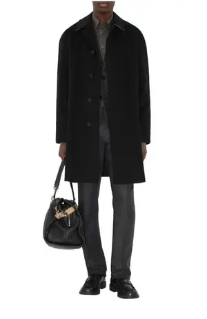 Burberry Mid-length Cashmere Car Coat - Black