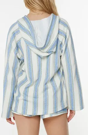 Roxy Striped Relaxed Hoodie