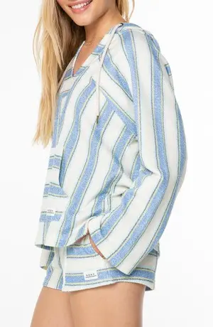 Roxy Striped Relaxed Hoodie