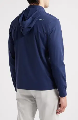 Johnnie-o Performance Quarter Zip Hoodie - Navy