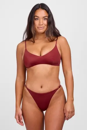 JOLYN Brooklyn Bikini Bottom Garnet
