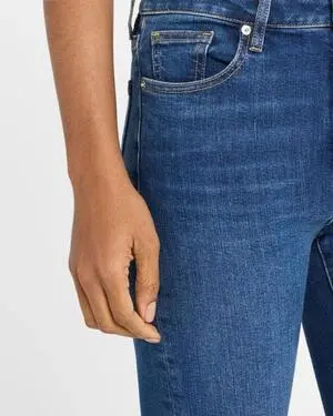 FRAME The Reboot Crop Bootcut Jeans - Blue