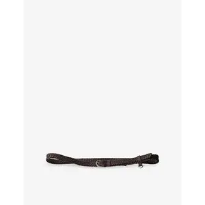 Prada Braided Leather Belt - Brown