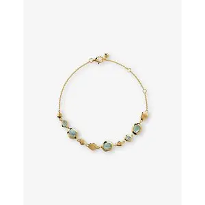 Monica Vinader Odyssey Pebbled Aquamarine Chain Bracelet - Blue