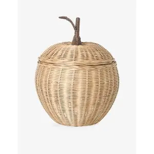 FERM LIVING Apple Braided Rattan Large Storage Basket - Natural