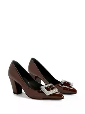 GIUSEPPE ZANOTTI Buckle-detail Leather Pumps