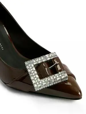 GIUSEPPE ZANOTTI Buckle-detail Leather Pumps