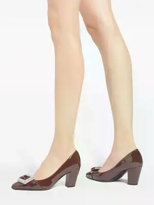 GIUSEPPE ZANOTTI Buckle-detail Leather Pumps