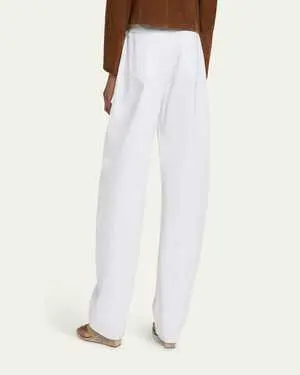 Alaïa Rounded High-rise Jeans - Blanc