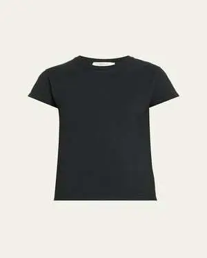 THE ROW Tori Shrunken T-shirt - Black