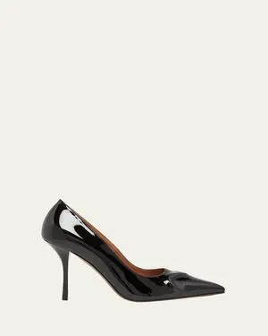 Alaïa Patent Leather 3D Coeur Pumps - Noir