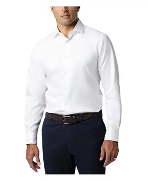 Robert Talbott Reynolds Double Twill Contemporary Fit Shirt - White