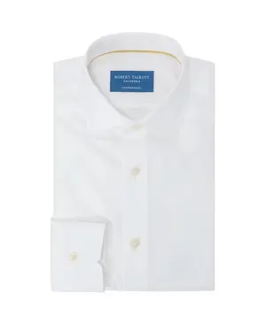 Robert Talbott Reynolds Double Twill Contemporary Fit Shirt - White