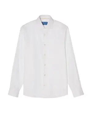 Robert Talbott Reynolds Double Twill Contemporary Fit Shirt - White