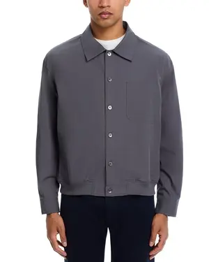 FRAME Blouson Cotton Jacket - Cloud Gray