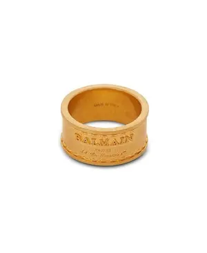 Balmain Signature Tubular Ring - Gold