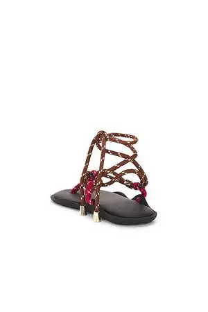 Flowze Flo Twin Sandal - Brown & Raspberry