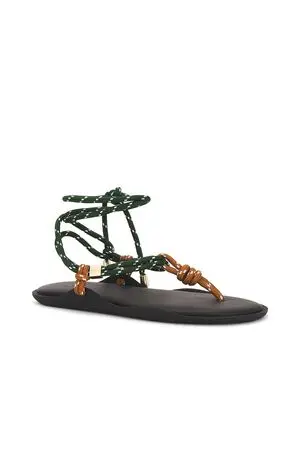 Flowze Flo Twin Sandal - Green & Hazelnut