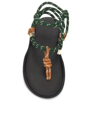 Flowze Flo Twin Sandal - Green & Hazelnut