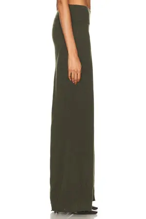 Stella McCartney Wool Wide Leg Pants - Olive