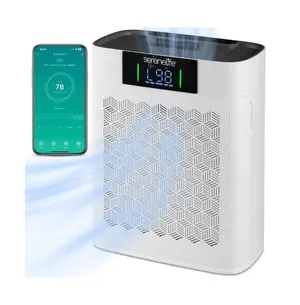 SERENELIFE High-performance Air Purifier With Sleep Mode - White