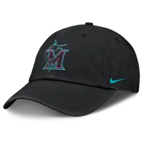Nike Miami Marlins City Connect Club Mlb Adjustable Hat - Black