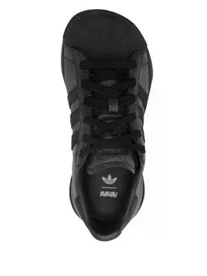 Adidas X Avavav Superstar Leather Sneakers - Black