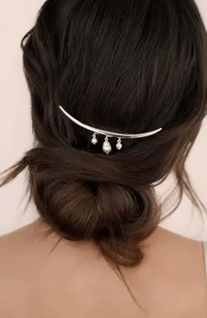 Ettika Mermaid Imitation Pearl Barrette