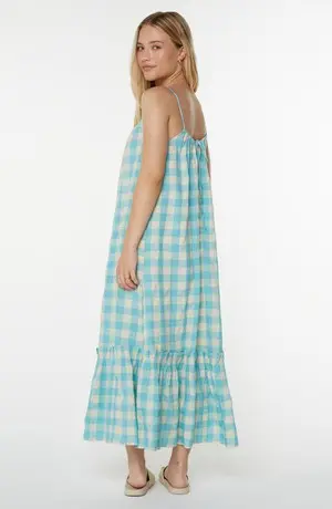 Roxy Sunchaser Check Sleeveless Maxi Dress