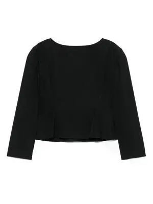 AMOMENTO Boat-neck Blouse
