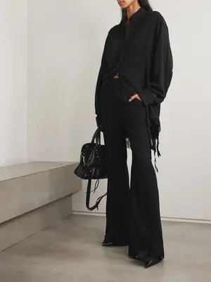 Balenciaga Cotton Flared Trousers