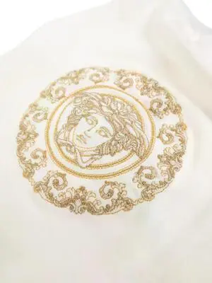 Versace Medusa Head-embroidered Bathrobe
