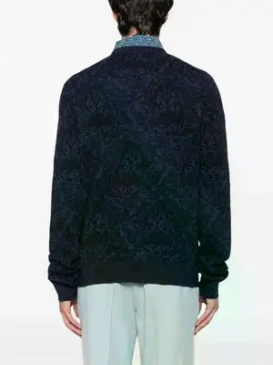 Etro Paisley-motif Sweater - Blue