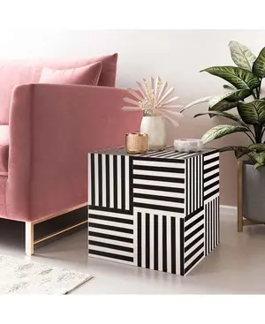 TOV FURNITURE Cube Side Table