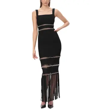 Herve Leger Ines Gown - Black