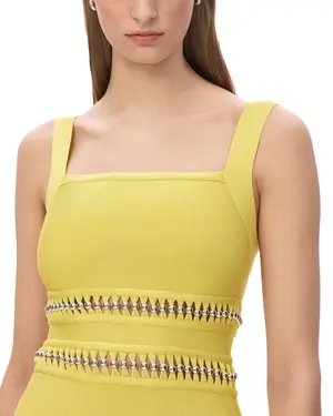 Herve Leger Ines Gown - Citron