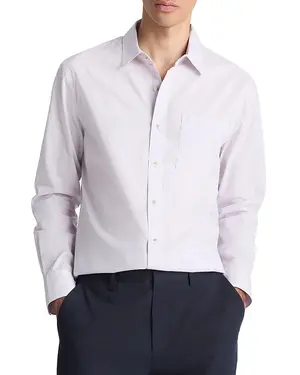 Vince Poplin Button Front Shirt Willow